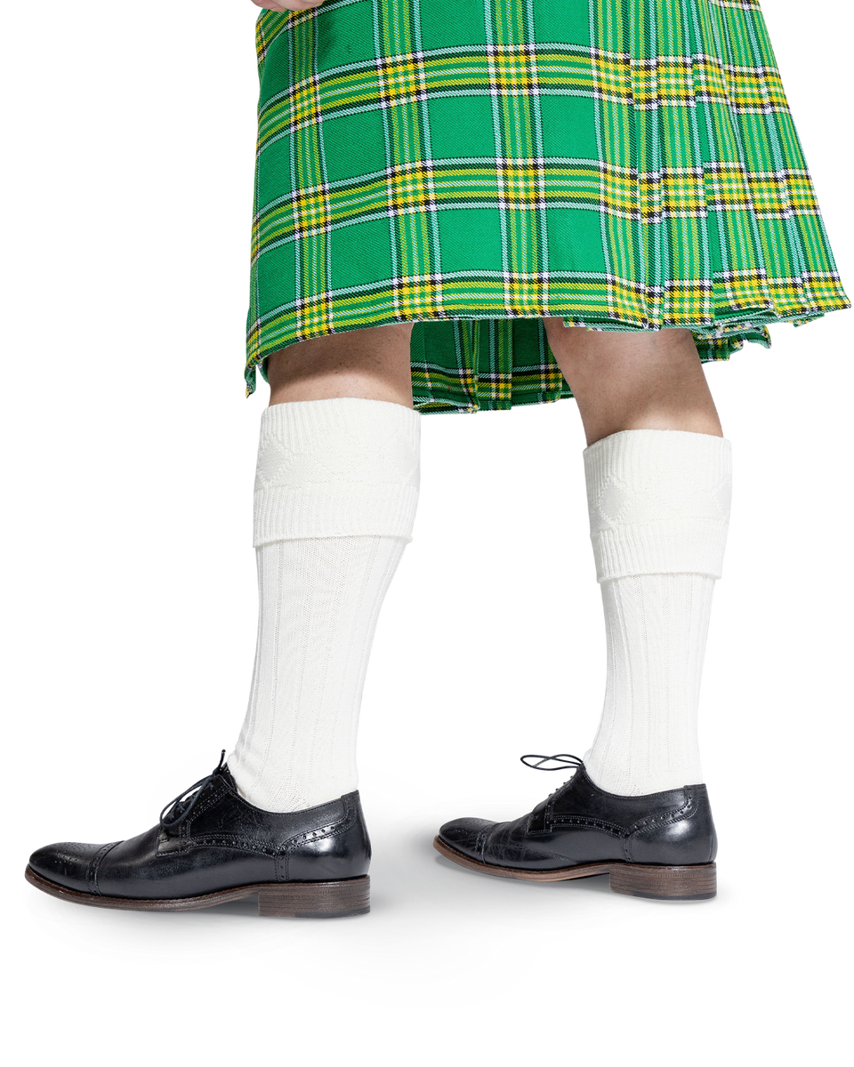 Scottish Kilt Hose - Cream – Damn Near Kilt 'Em