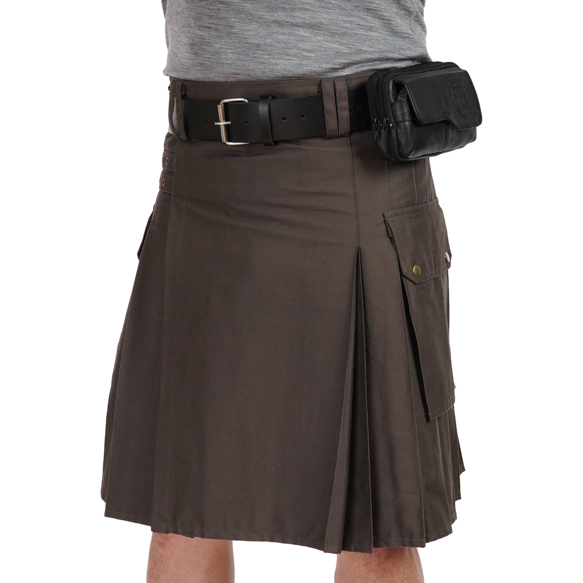 Leather Utility Satchel - Black – Damn Near Kilt 'Em